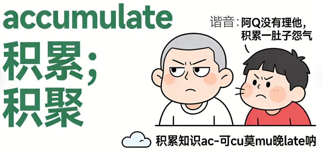 accumulate是什么意思|accumulate的用法|accumulate的单词速记|accumulate怎么读|accumulate的 ...