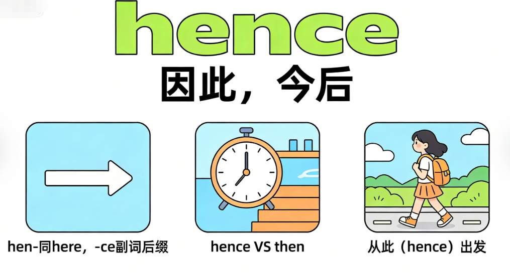 hence是什么意思|hence的用法|hence的单词速记|hence怎么读|hence的考法|hence的中文释义|hence的例句 ...