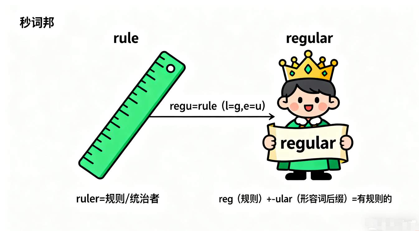 regular是什么意思|regular的用法|regular的单词速记|regular怎么读|regular的考法|regular的中文释义 ...