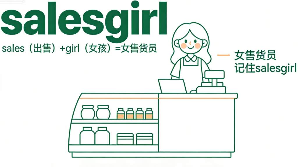 salesgirl是什么意思|salesgirl的用法|salesgirl的单词速记|salesgirl怎么读|salesgirl的考法 ...